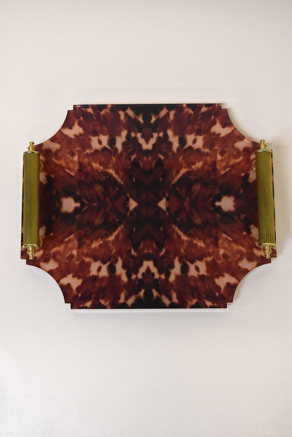 Small Tortoise Tray with Brass Handles – DebbieMathews